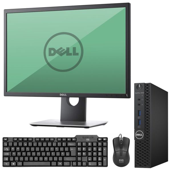 Dell Optiplex 3060 MFF Desktop PC & Monitor Bundle Refurbished Desktop ...
