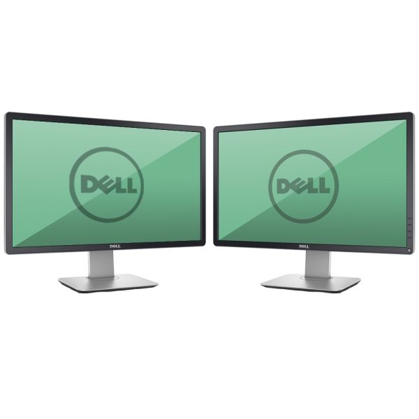 Dual Screen Dell P2314HT 23" Full HD IPS LED Widescreen Monitors ...